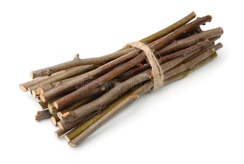 Bundle Twigs on Wooden Table Stock Photo - Image of clear, lines: 45138790