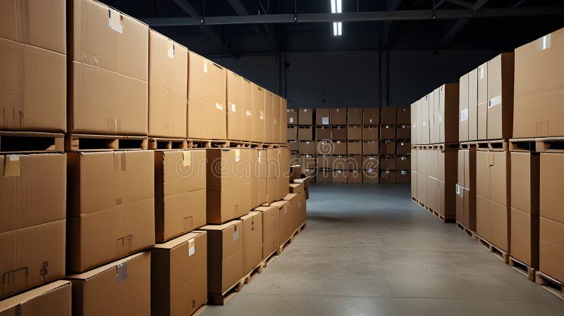 Bundled Cardboard Boxes Neatly Stacked for Collection Stock ...