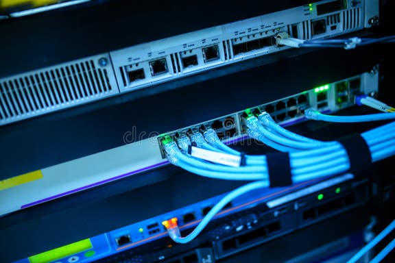 Bundled cabling stock image. Image of close, ethernet - 246609441