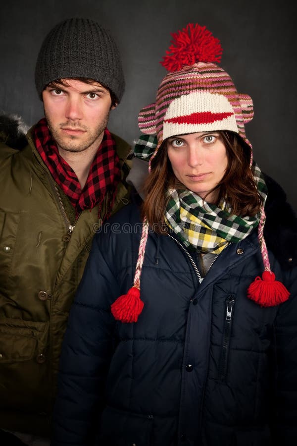 Bundled Up Couple stock image. Image of boyfriend, girlfriend - 13255577