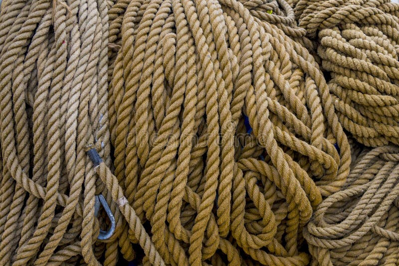 Bundles of assorted rope stock image. Image of backdrop - 210598103
