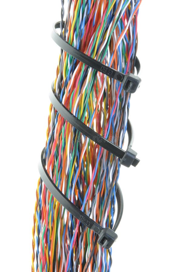 Colorful bundles of wires stock image. Image of digital - 30700385