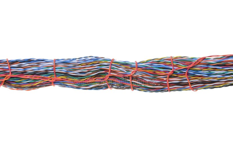 Colorful bundles of wires stock image. Image of digital - 30700385