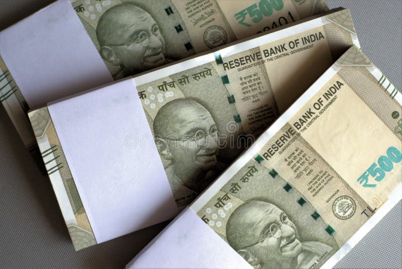 Bundles of Indian rupees stock image. Image of cash - 100892361