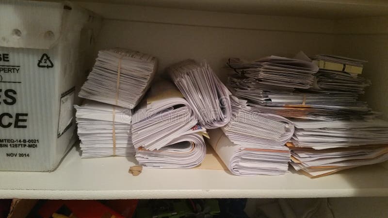 Bundles of Mail stock photo. Image of mail, bundles, shelf - 93321360