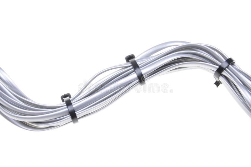 Blue Cable Bundles in Computer Global Network Stock Photo - Image of ...