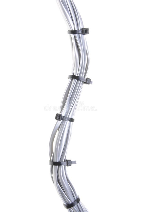 Blue Cable Bundles in Computer Global Network Stock Photo - Image of ...