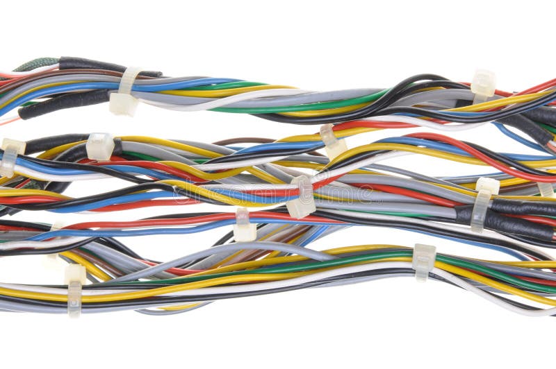 Bundles of network cables stock image. Image of concept - 26079599