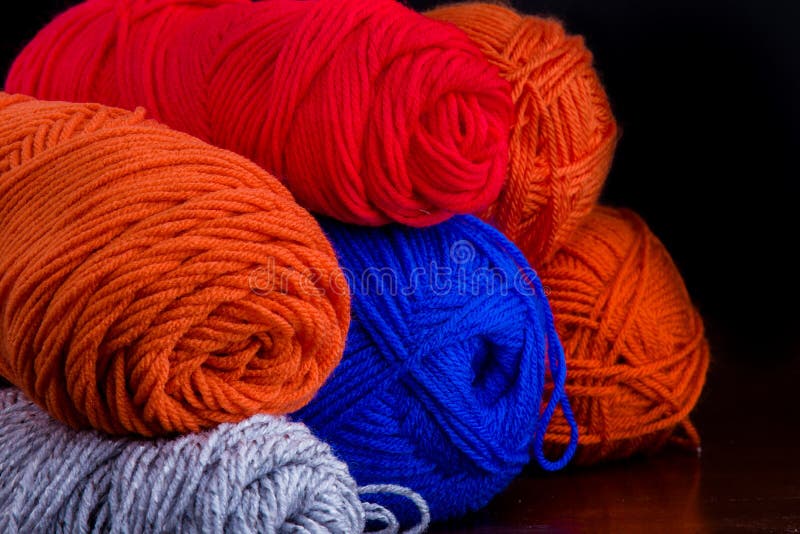 Bundles of Yarn Waiting To Be Used. Stock Image - Image of craft ...