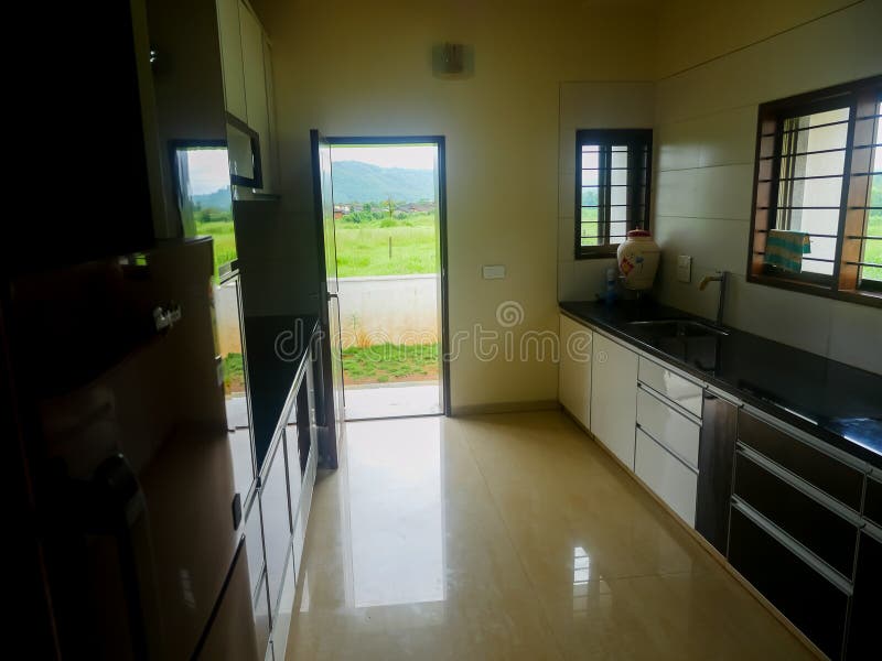 Bungalow or Farm House Inside Interior View in India. Stock Photo ...