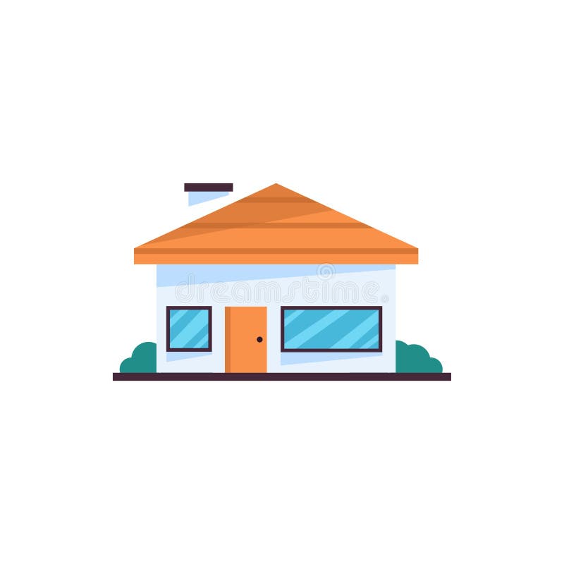 Bungalow Home Style Vector Illustration Design Stock Vector ...