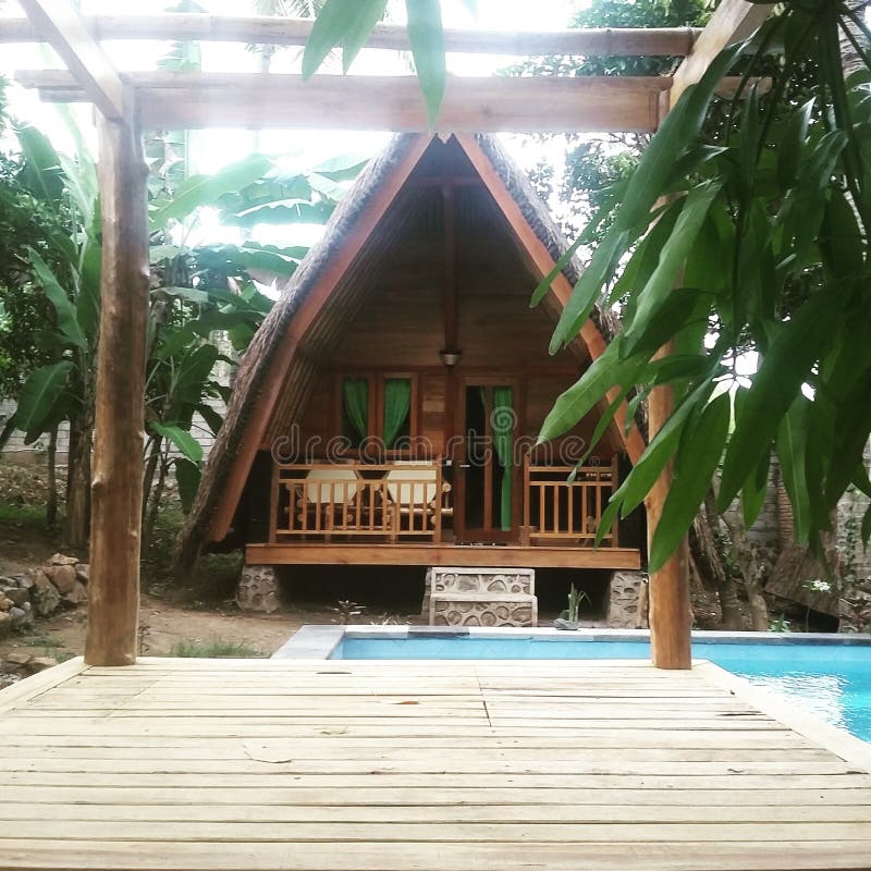 Bungalows stock photo. Image of green, lombok, mango - 82911024