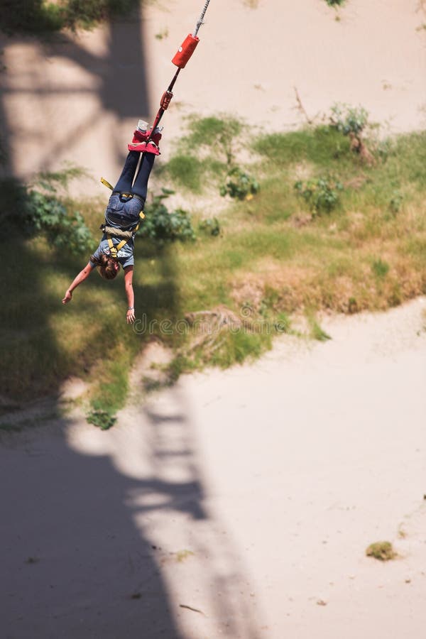 Bungee jumper #5 stock photo. Image of africa, recoil - 1762122