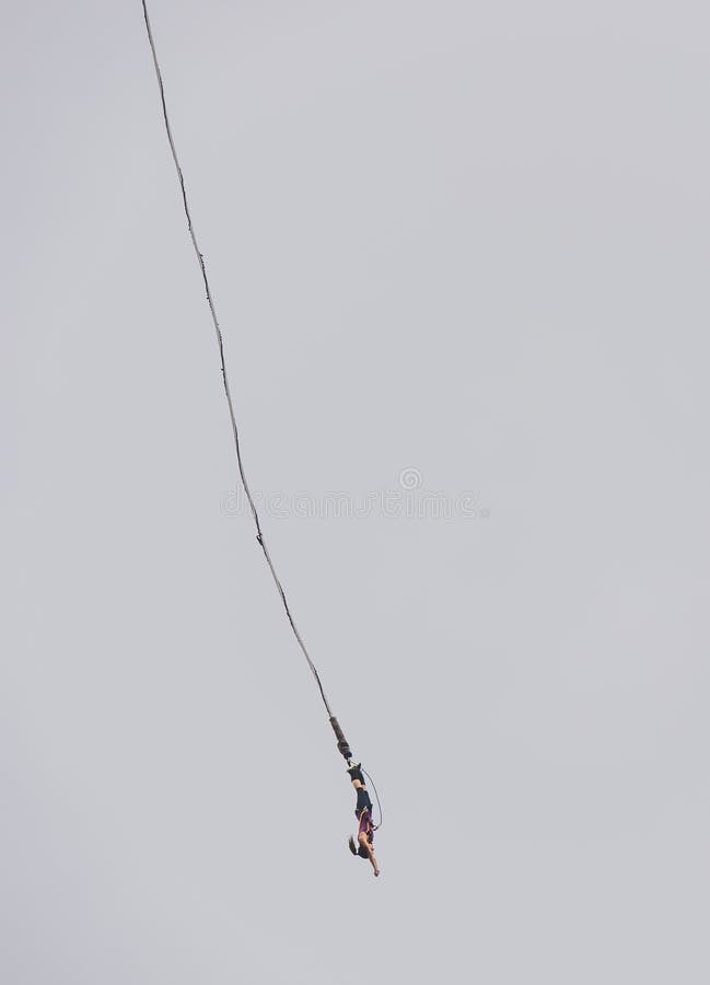 Bungee Jumper in Extreme Height Editorial Stock Image - Image of ...
