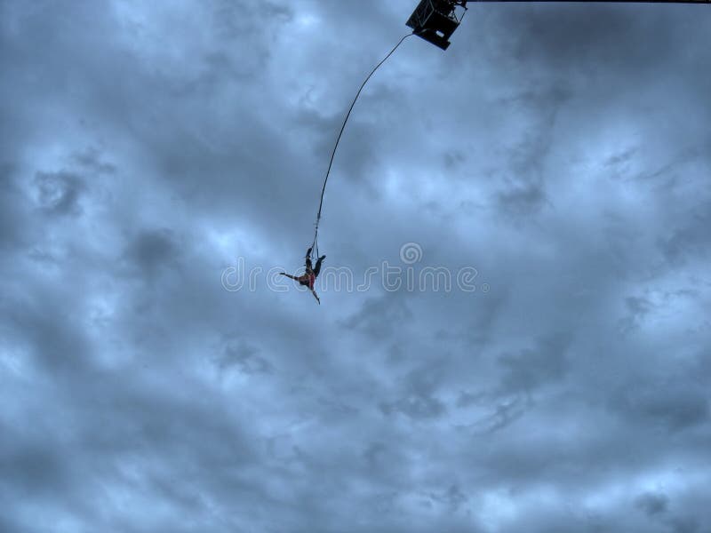 Bungee jumping stock image. Image of rope, falling, bungee - 1083955