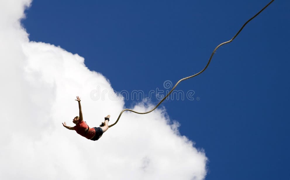 Bungee jumping stock photo. Image of pretty, party, extreme - 13188124