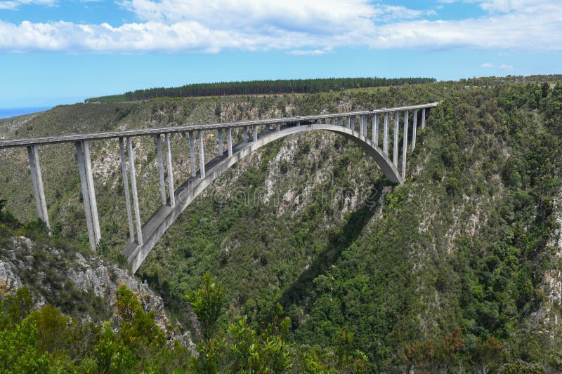 Bungee Jumping at Bloukrans Bridge in South Africa Stock Image - Image ...