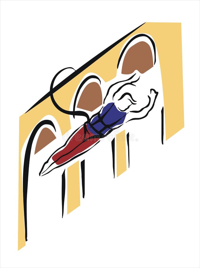 Bungee jumping 2 stock vector. Illustration of bungee - 30837213