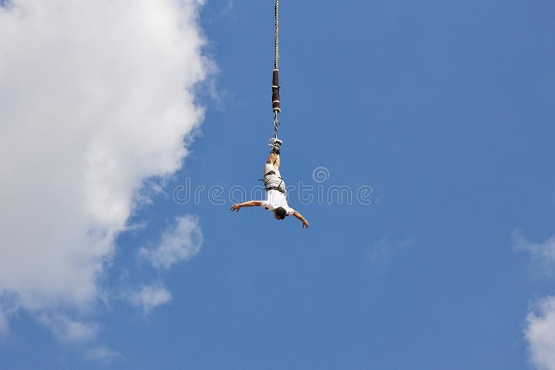 Bungee jumping stock photo. Image of pretty, party, extreme - 13188124