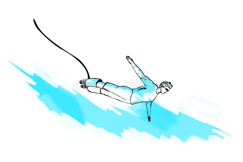 Bungee Jumping, Jump, Illustration Stock Illustration - Illustration of ...