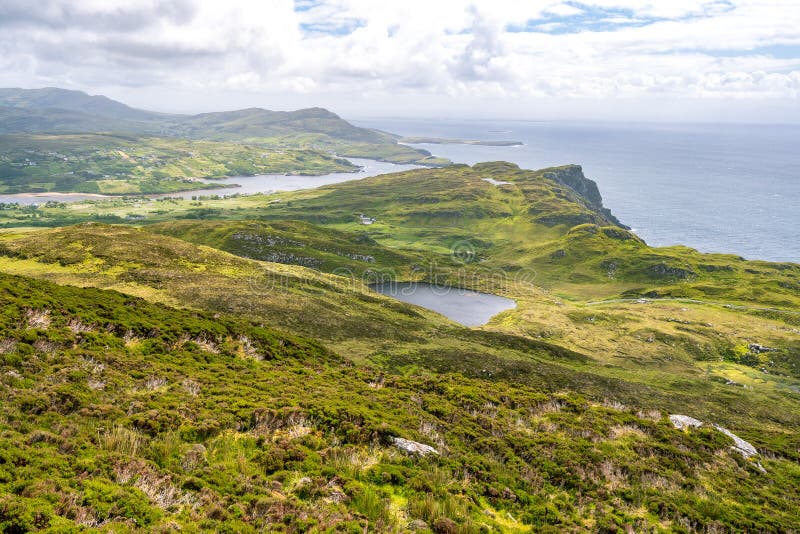 Bunglass Point Lookout in Ireland Stock Photo - Image of nature, shore ...