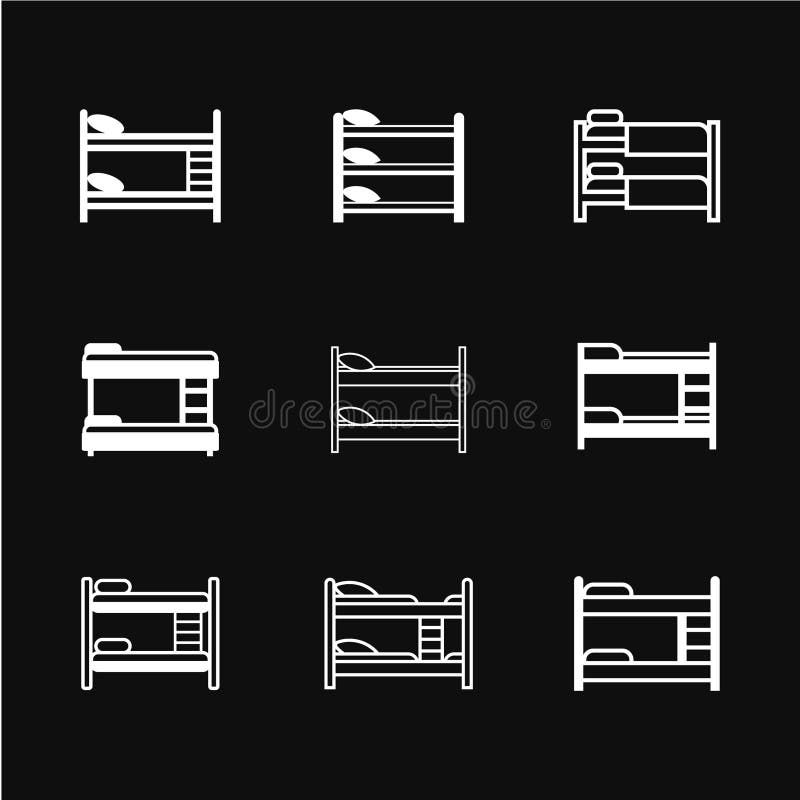 Bunk Bed Icon Vector Stock Illustration Illustration Of Icon 120228266