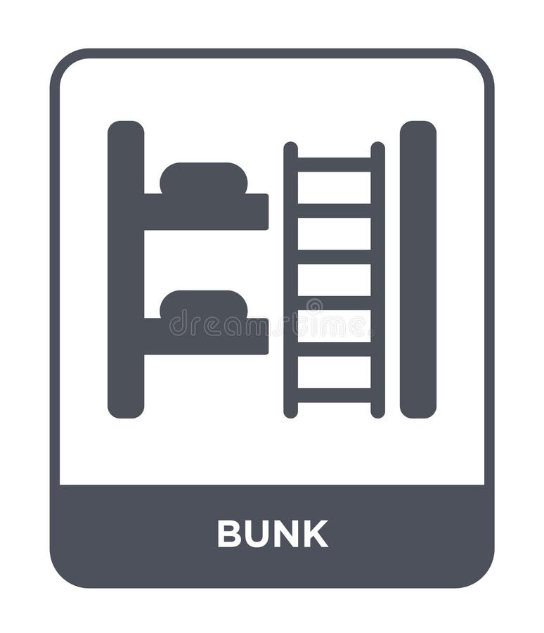 Bunk Bed Icon Vector Isolated on White Background, Bunk Bed Sign ...