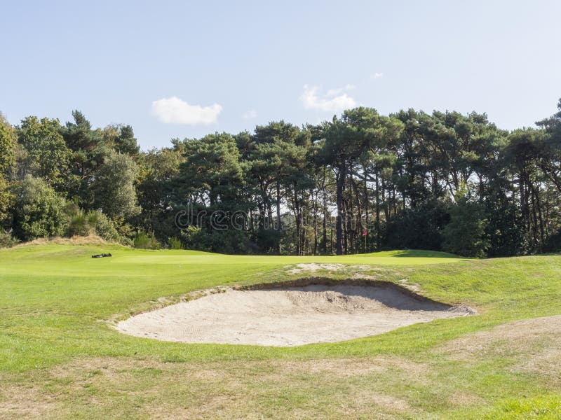 Bunker on golf course stock image. Image of golf, green - 44774473