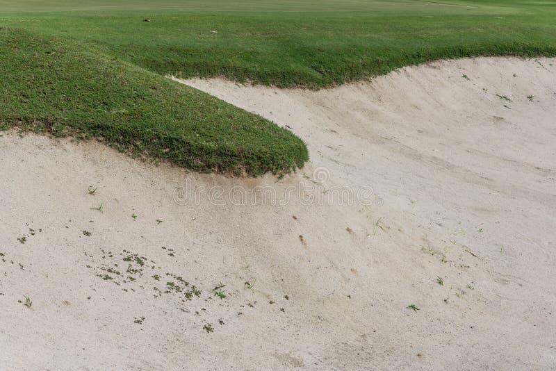 Bunker in golf field stock photo. Image of nature, vacation - 106498732