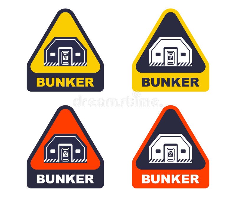 Bunker Icon for Rescuing People. Stock Vector - Illustration of ...