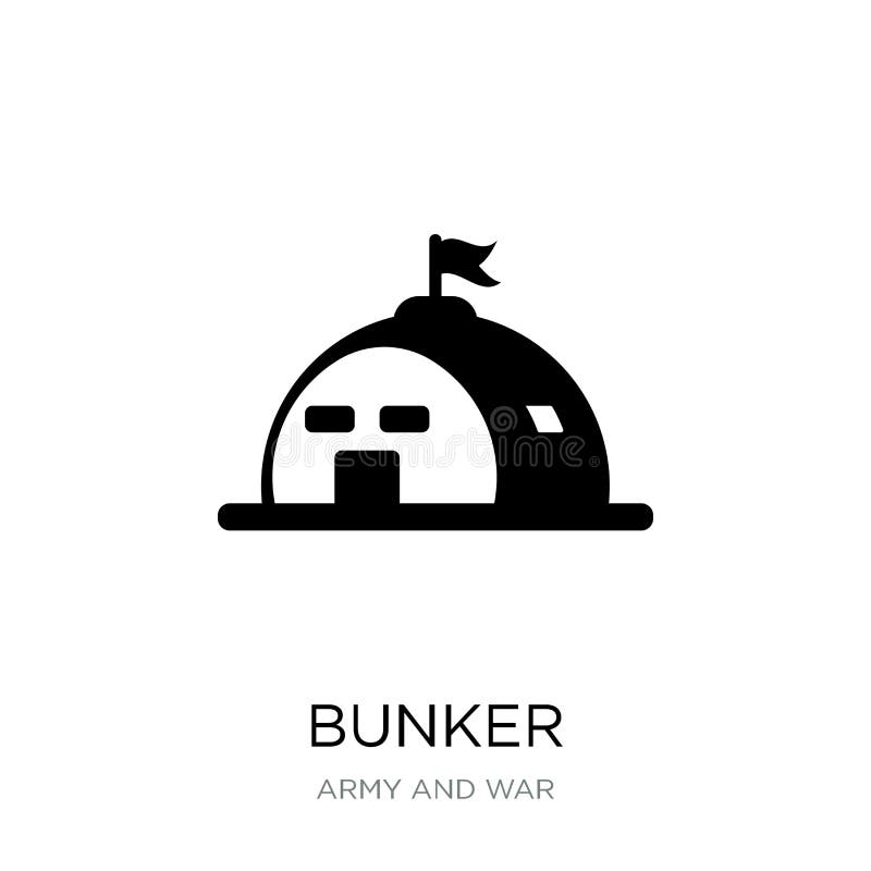 Bunker Icon in Trendy Design Style. Bunker Icon Isolated on White ...