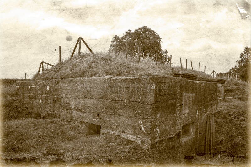 The WW1 Hill 60 Bunker in the Trench Belgium World War. Stock Photo ...