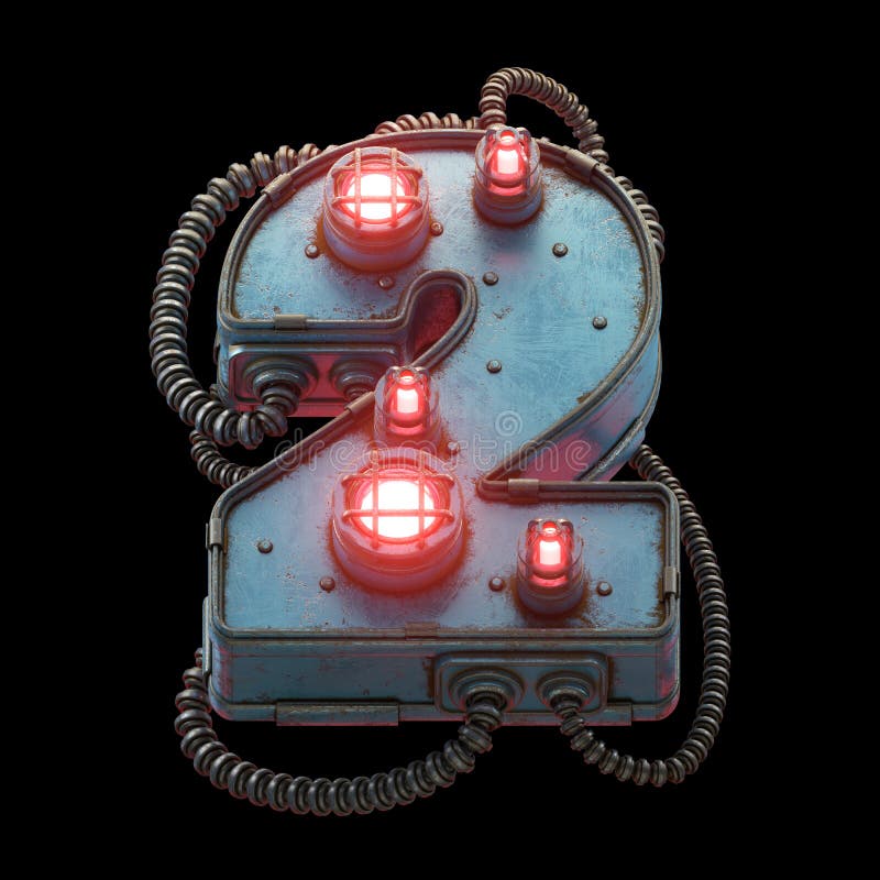 Bunker Red Light Font. stock illustration. Illustration of neon - 187738896