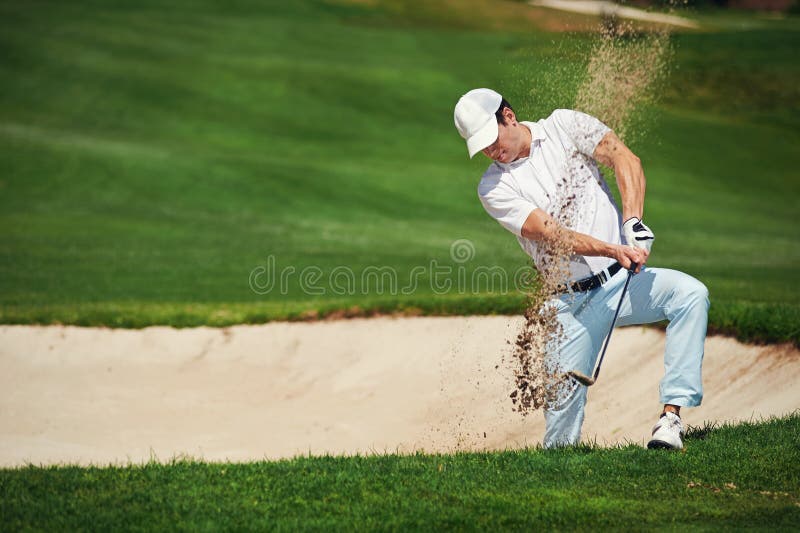 Bunker shot stock image. Image of recreation, active - 36517109