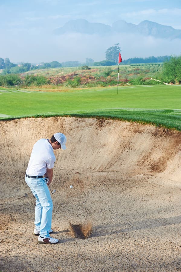 Bunker shot stock photo. Image of ball, chip, golf, activity - 40579568