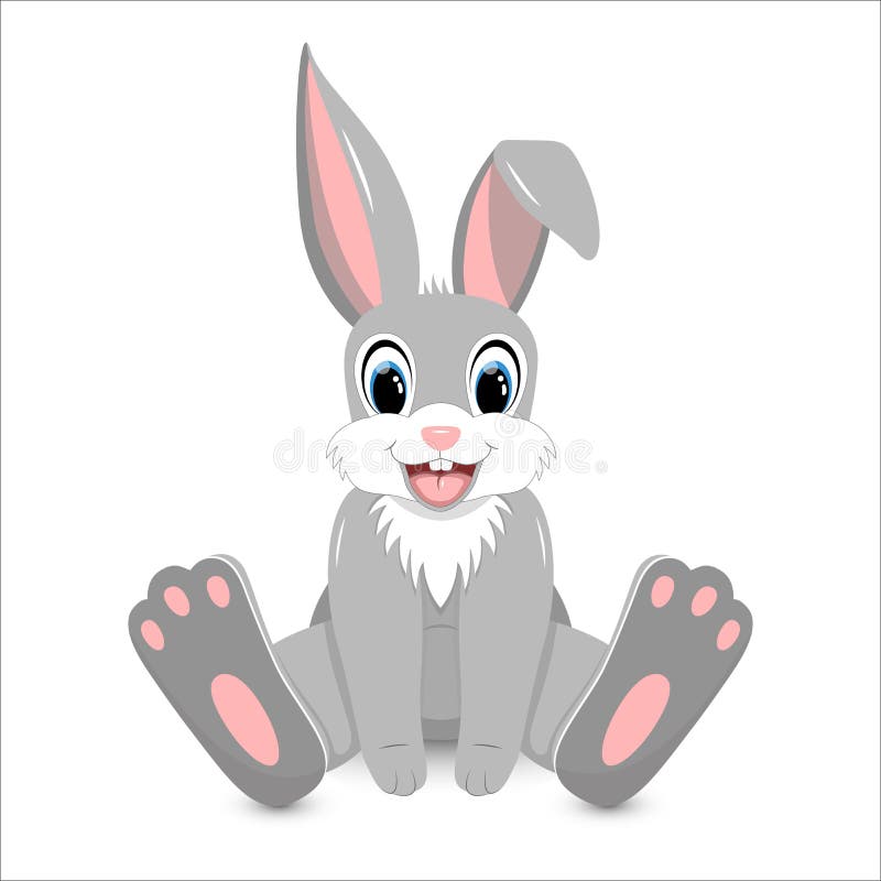 Little Grey Bunny Stock Illustrations – 1,115 Little Grey Bunny Stock ...