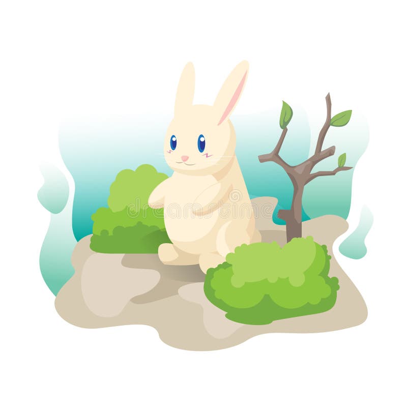 Cartoon Bunny Bush Stock Illustrations – 555 Cartoon Bunny Bush Stock ...