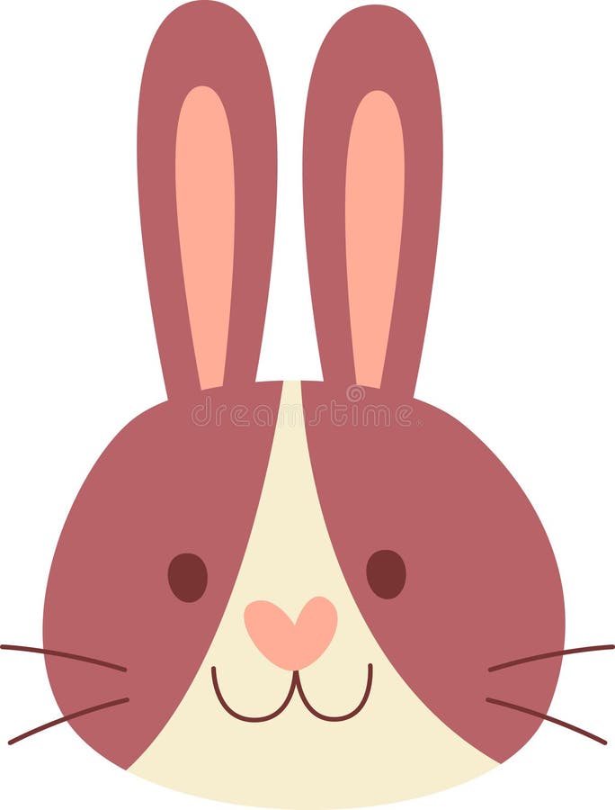 Bunny Animal Face stock vector. Illustration of collection - 305917785