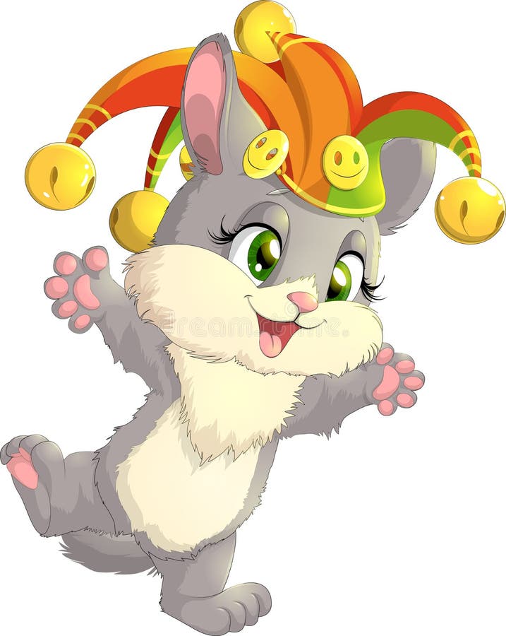 Bunny as of April stock vector. Illustration of party - 77770998