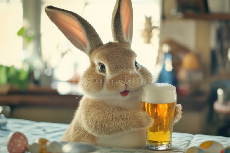 Bunny Rabbit Pub Pint Beer Stock Photos - Free & Royalty-Free Stock ...