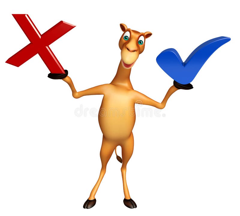 Bunny Cartoon Character with Wrong Sign Stock Illustration ...