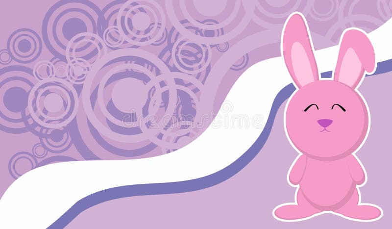 Bunny Chibi Character Cartoon Background in Vector Art Stock Vector ...