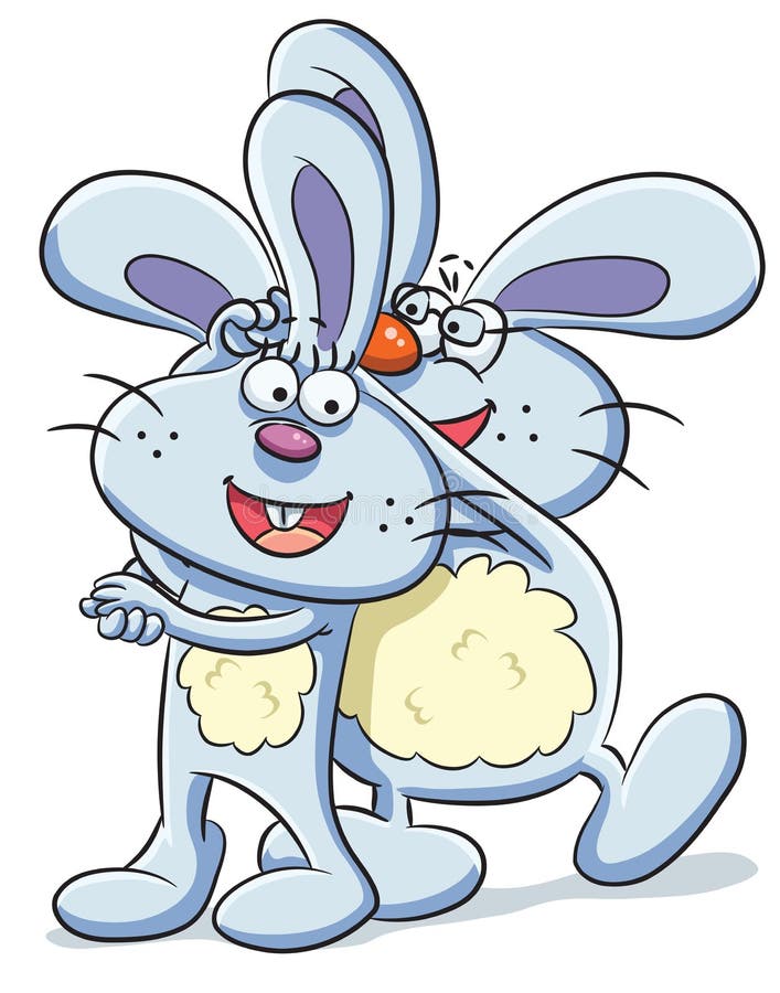 Bunny Dancing stock vector. Illustration of love, bunny - 39853942