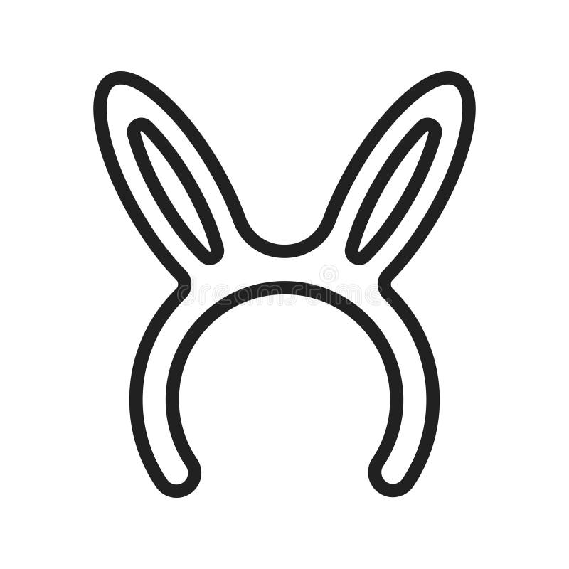 Bunny Ears Icon Image. stock vector. Illustration of playful - 281077910
