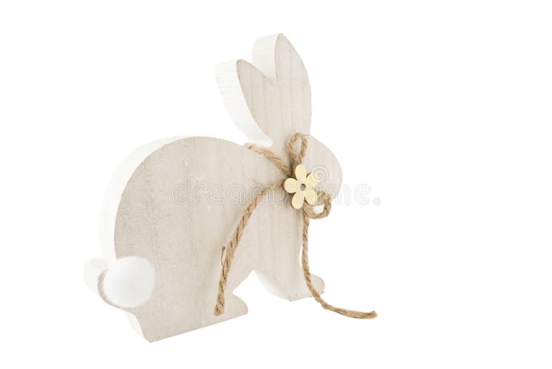 Bunny Easter Rabbit on White Background Stock Image - Image of holiday ...