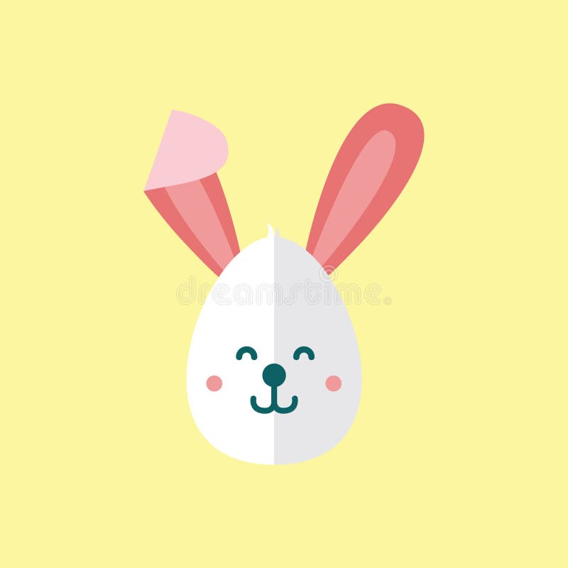 Bunny Face. Vector Illustration Decorative Design Stock Vector ...