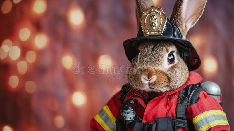 Bunny Firefighter Ready Stock Illustrations – 5 Bunny Firefighter Ready ...