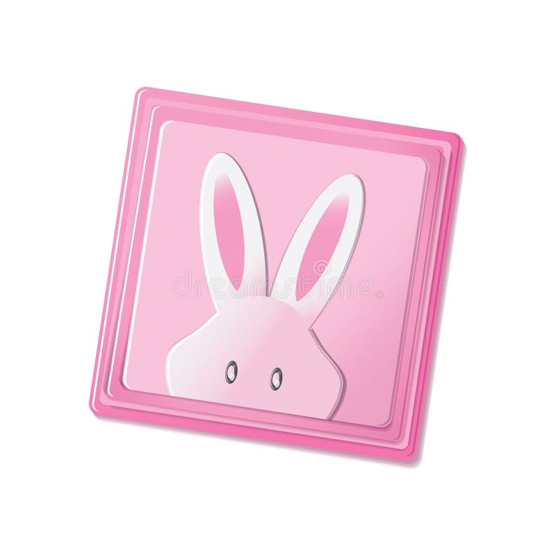 Bunny Frame. Vector Illustration Decorative Design Stock Vector ...