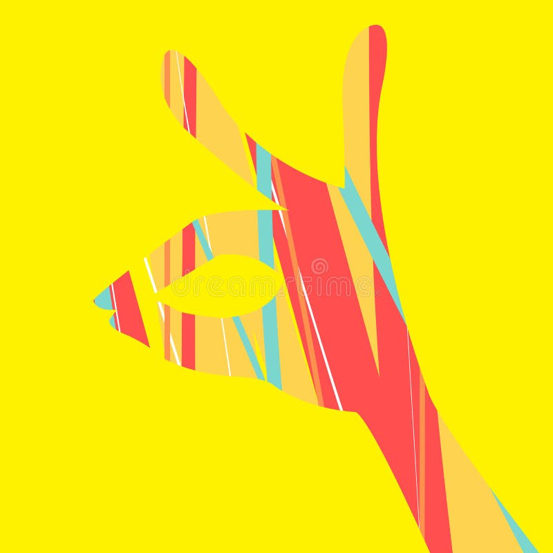 Hand Sign Gesture Silhouettes Stock Vector - Illustration of fist, pray ...