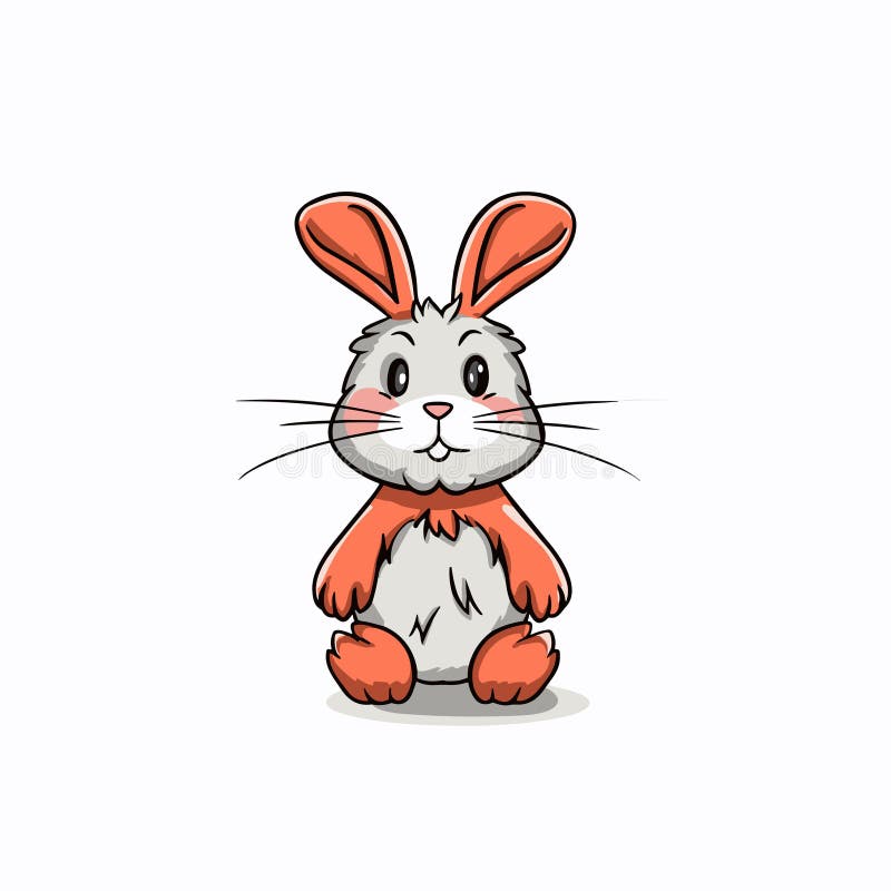 Bunny Hand-drawn Illustration. Bunny. Vector Doodle Style Cartoon ...